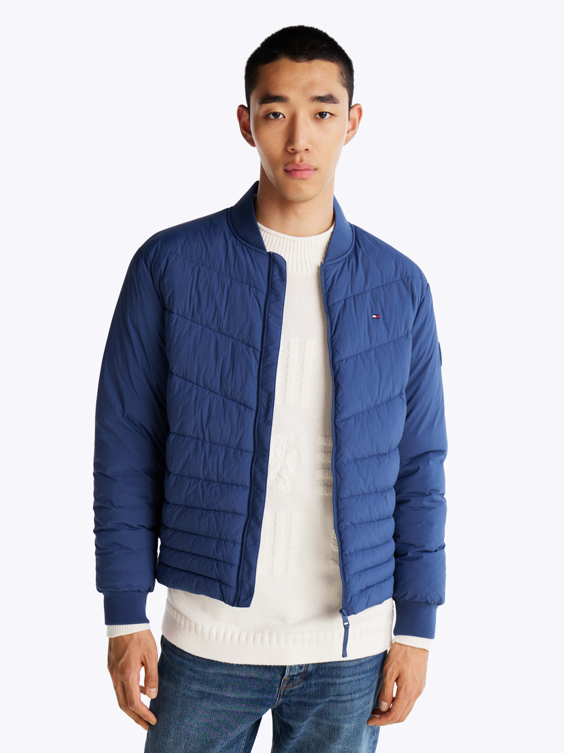 Chamarra bomber acolchada con corte amplio de hombre Tommy Hilfiger ...