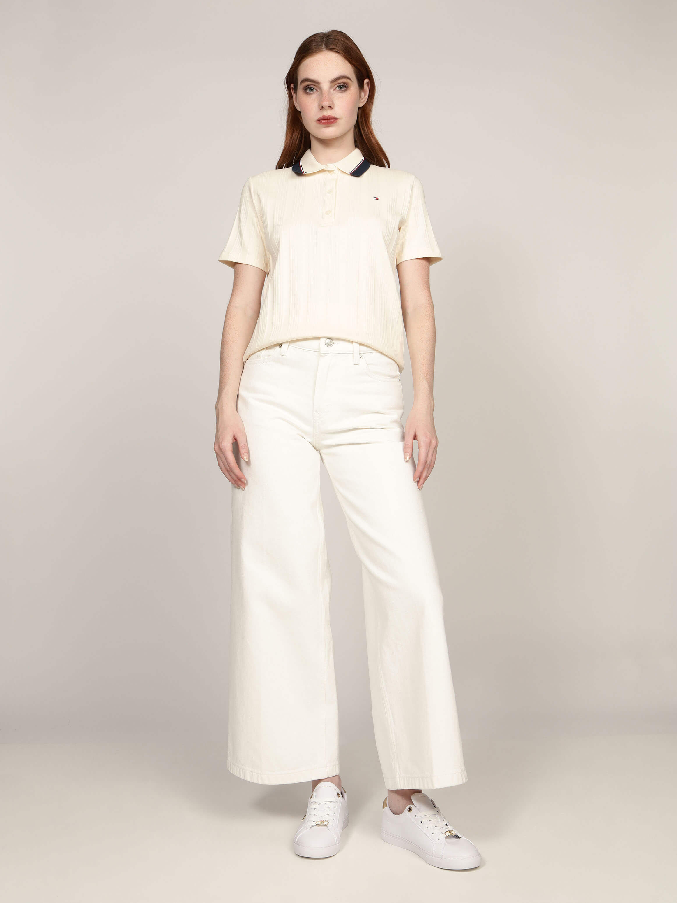 Polo con Logo Bordado de Mujer Tommy Hilfiger | Polos - Tommy MX