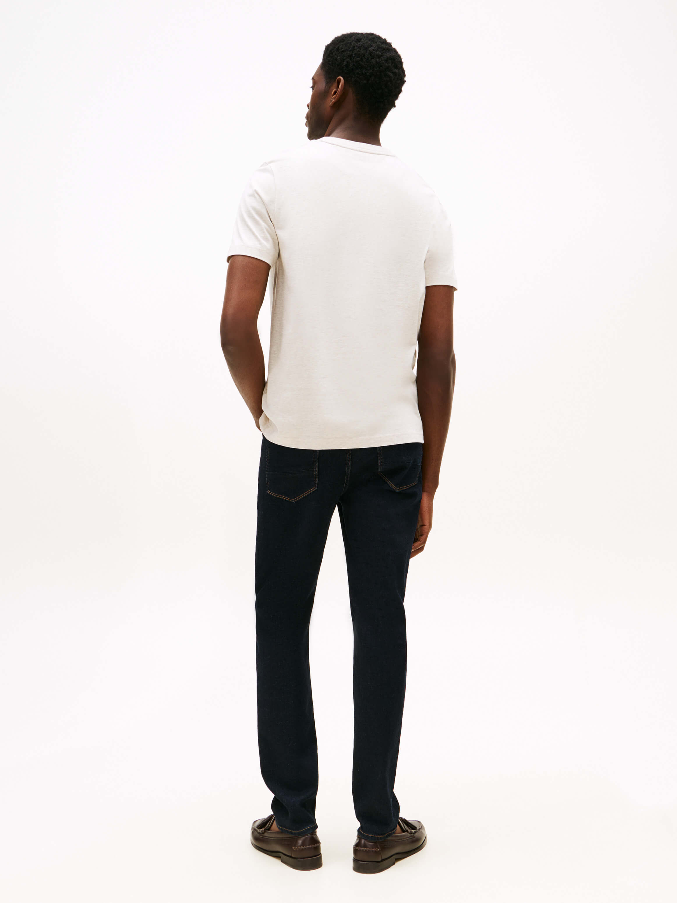 Playera de cuello redondo con logo tropical de hombre Tommy Hilfiger ...