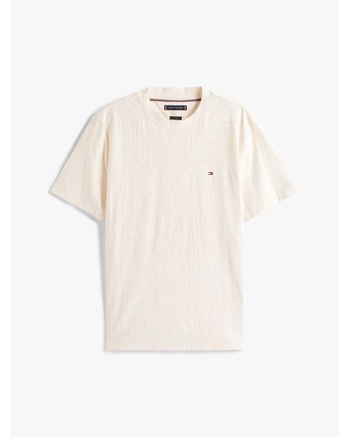 Playera con relieve floral y logo bordado de hombre Tommy Hilfiger ...